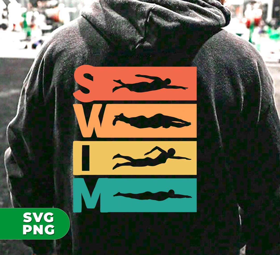 Love to Swim Png, Retro Swimming Png, Swimmer Love Gift Png, Best Swim ...