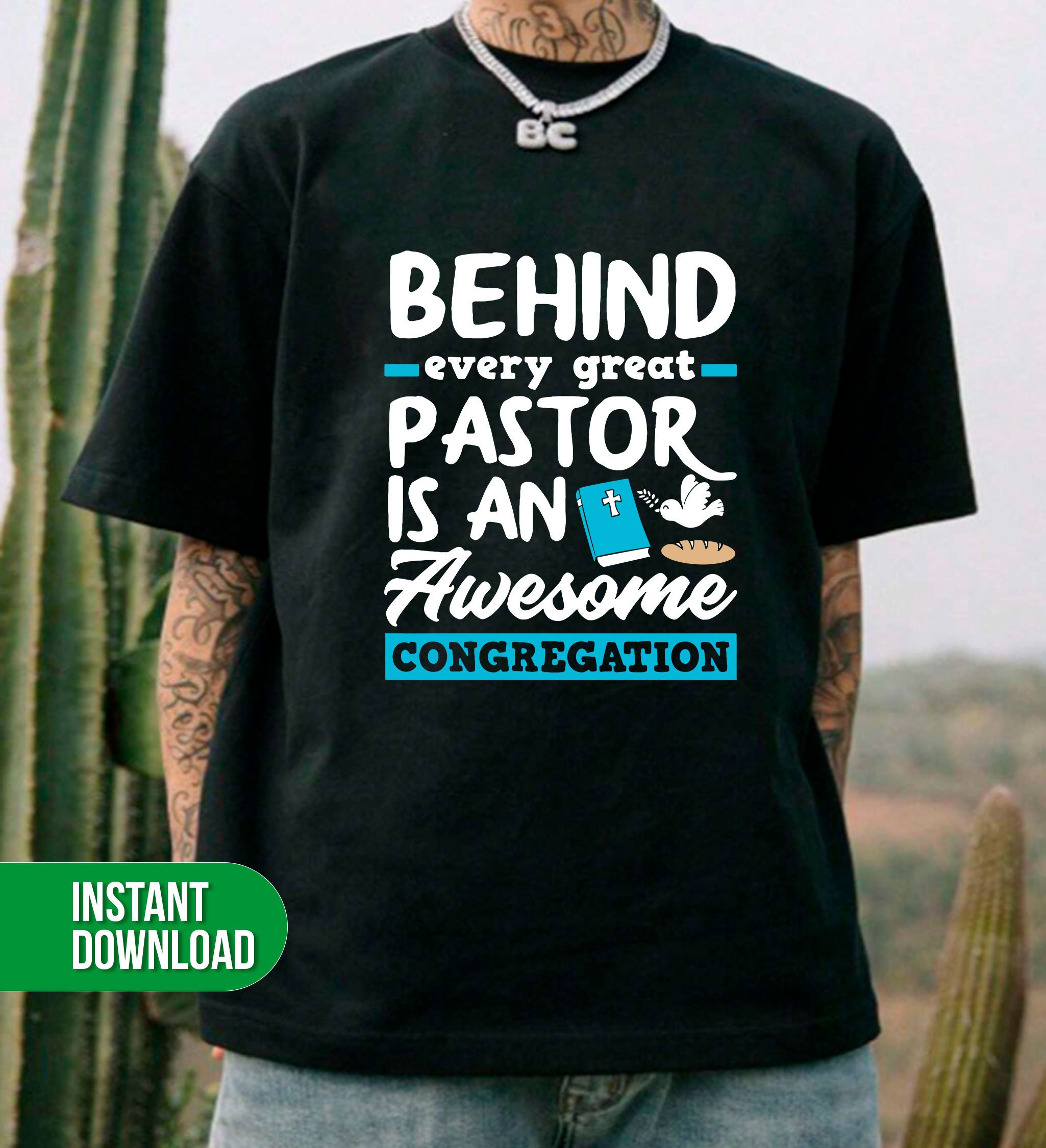 Behind Every Great Pastor is an Awesome SVG, SVG Congregation Love Png ...