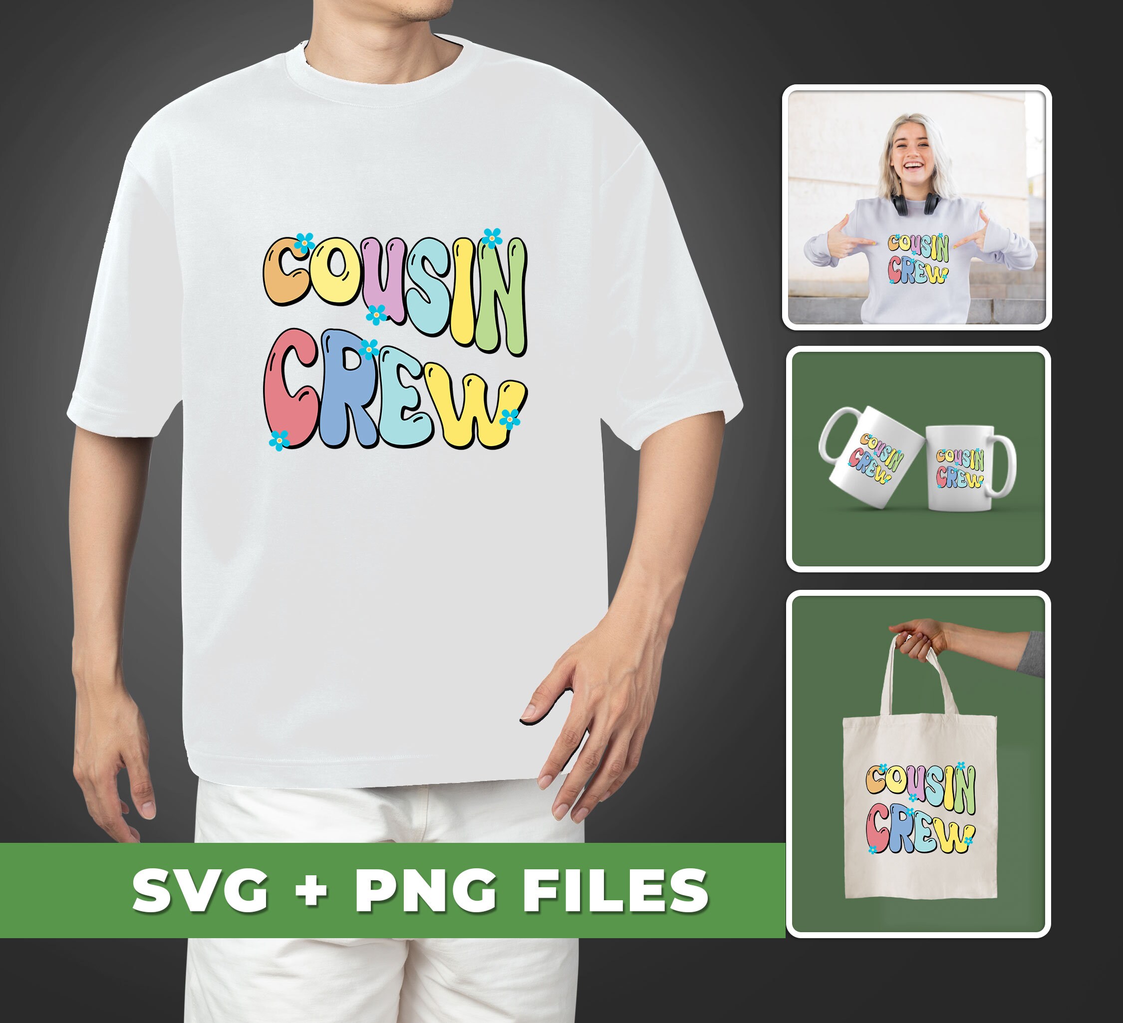 Cousin Crew Svg Groovy Cousin Svg Best of Cousin Svg Love - Etsy