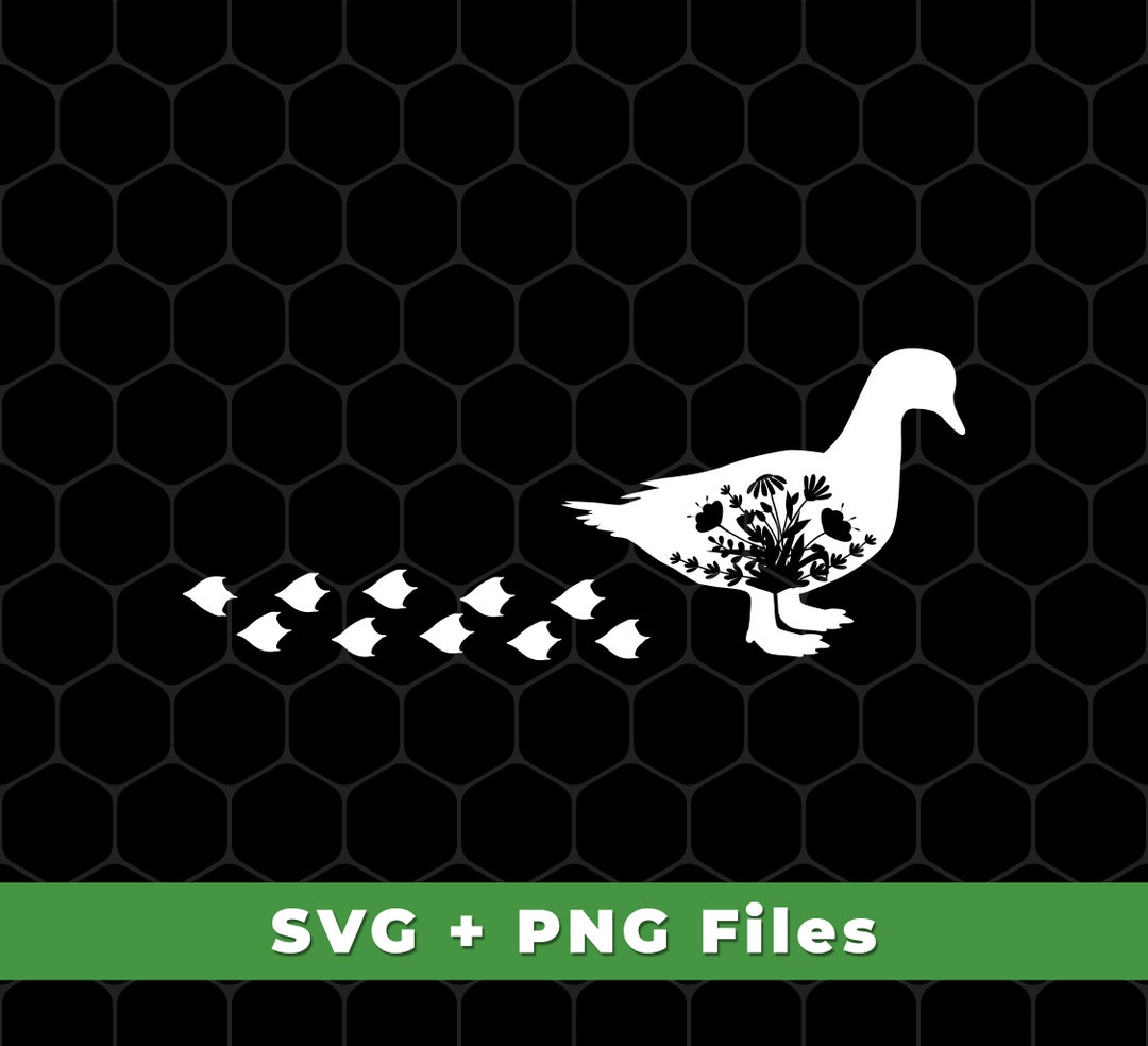 Duck Silhouette Svg, Ducks Trace Svg, Duck Footprint Svg, Ducks Mom Svg ...