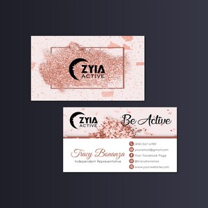 Luxury Zyia Marketing Set, Zyia Marketing Bundle, Personalized Zyia ...