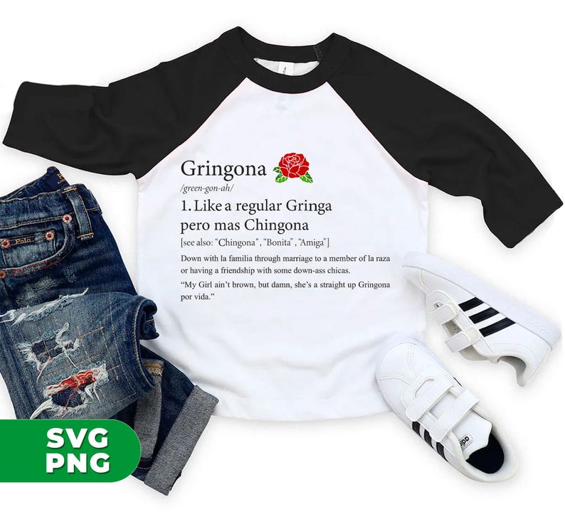 Gringona Svg, Definition of Gringona Svg, Gringa Mixed Chingona Svg ...