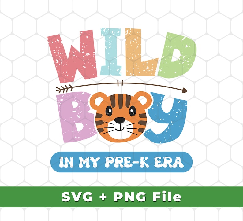 Wild Boy in My Pre-k Era Pre-k Baby Svg Retro Wild Boy Svg - Etsy