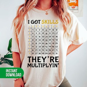 I Got Skills Svg, They're Multiplyin' Svg, Multiply in Math Svg ...