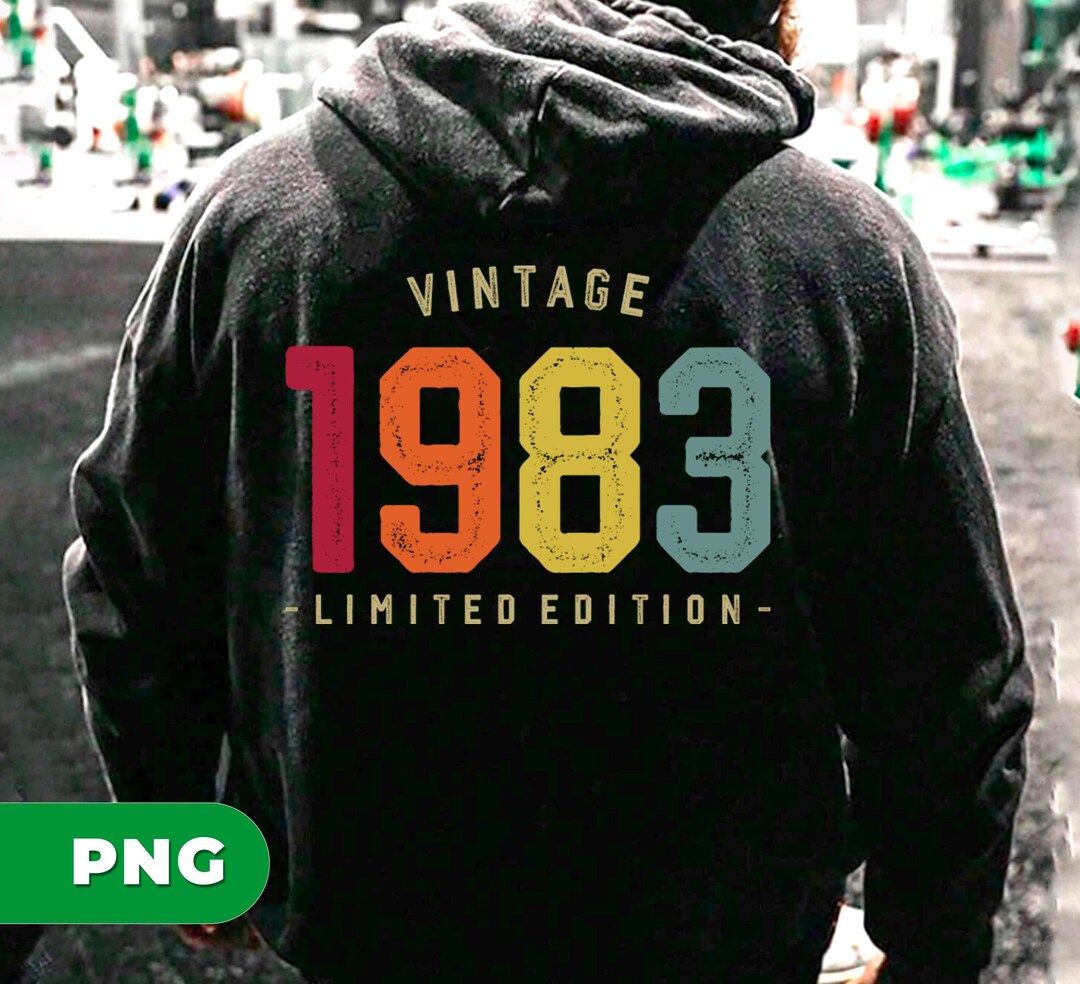 1983 Limited Edition, 1983 Gift, Vintage 1983 Gift Png, Born in 1983 ...