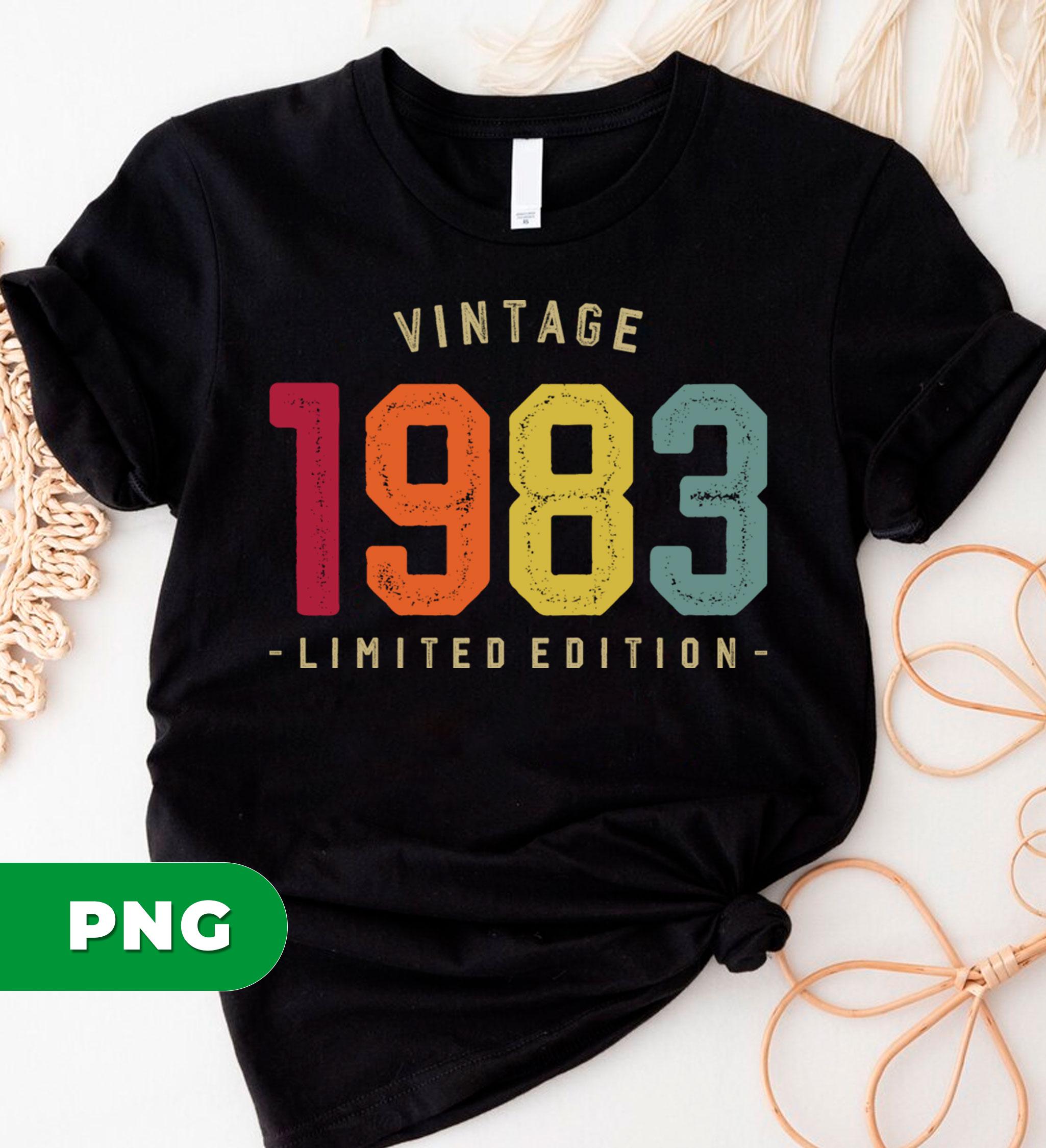 1983 Limited Edition, 1983 Gift, Vintage 1983 Gift Png, Born in 1983 ...
