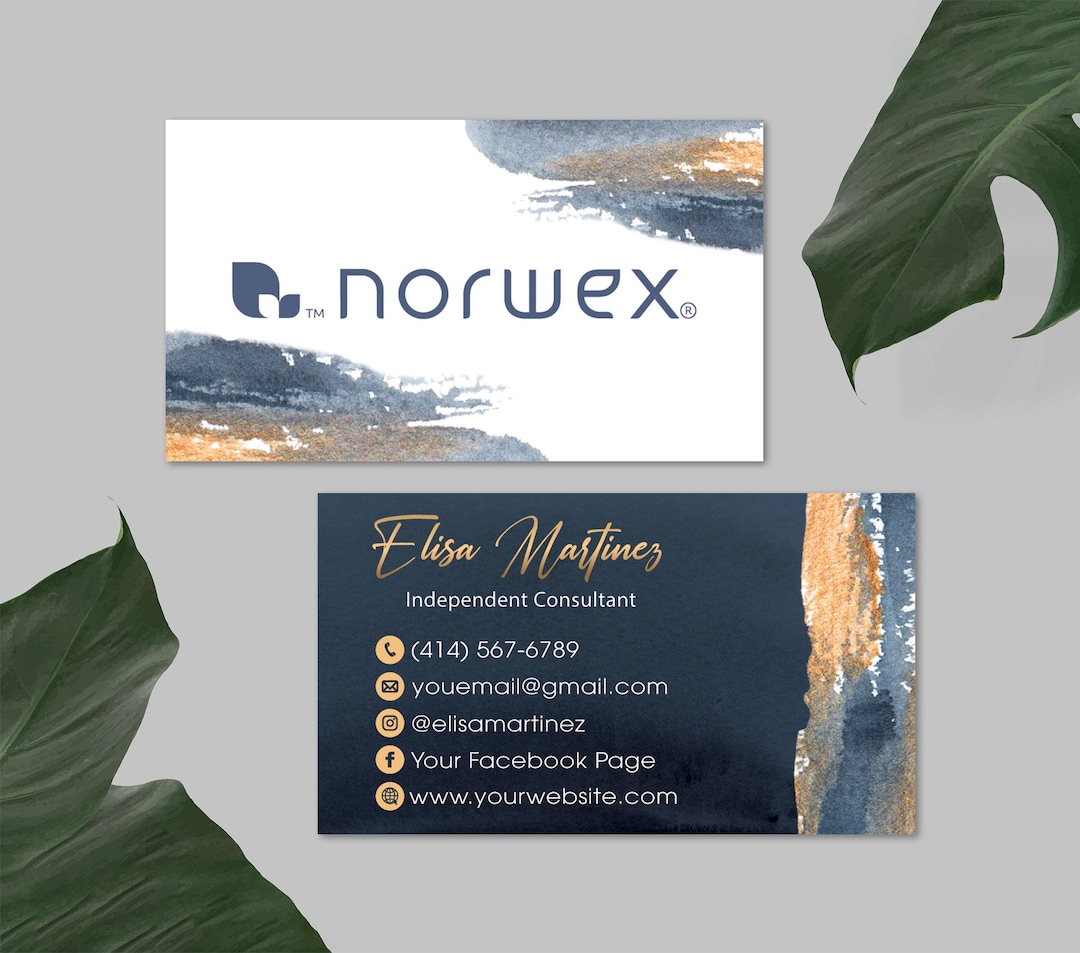 Norwex Business Cards, Personalized Norwex Business Card, Digital File ...