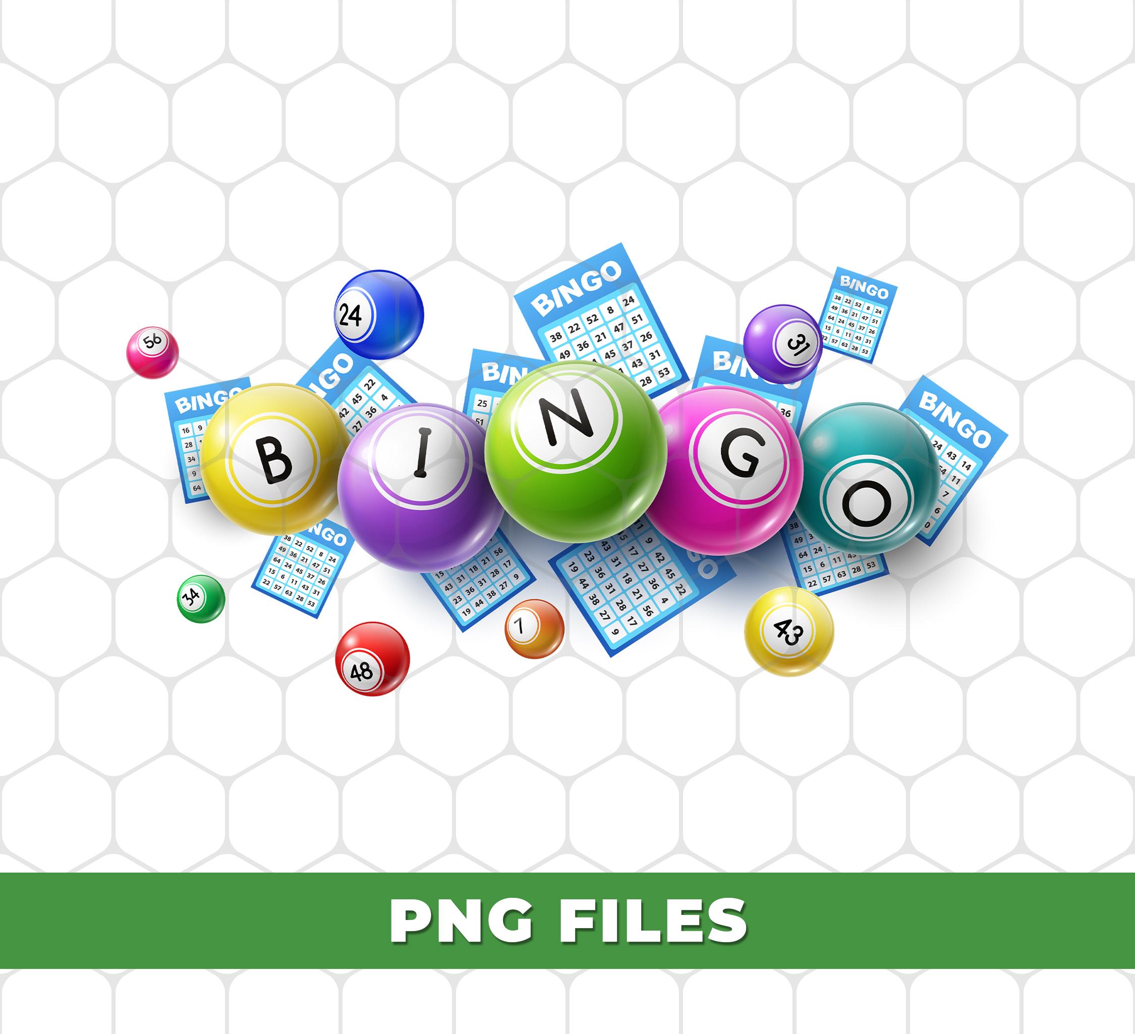 Bingo Balls and Bingo Tickets Png, Lottery Ticket Png, Win Bingo Png ...