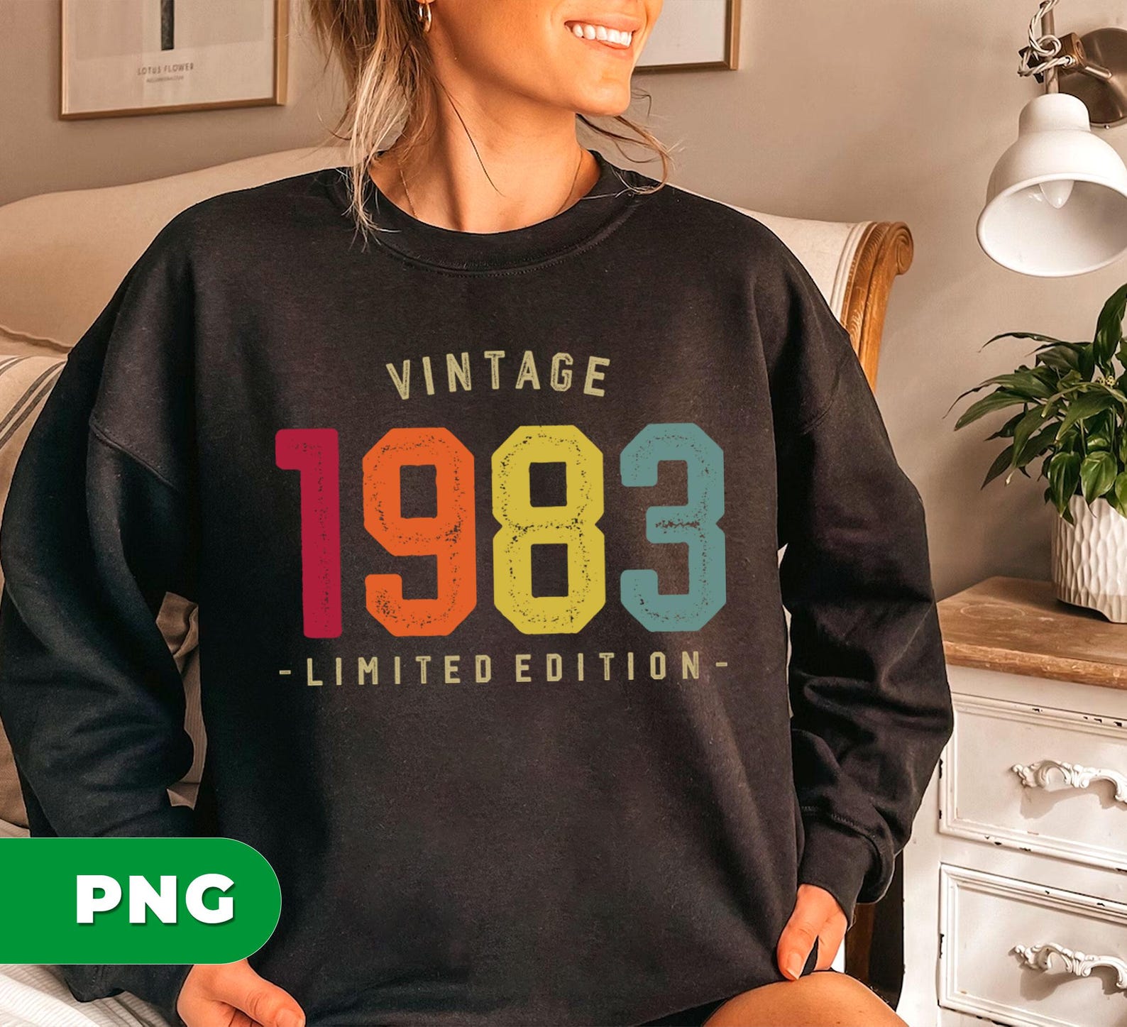 1983 Limited Edition, 1983 Gift, Vintage 1983 Gift Png, Born in 1983 ...