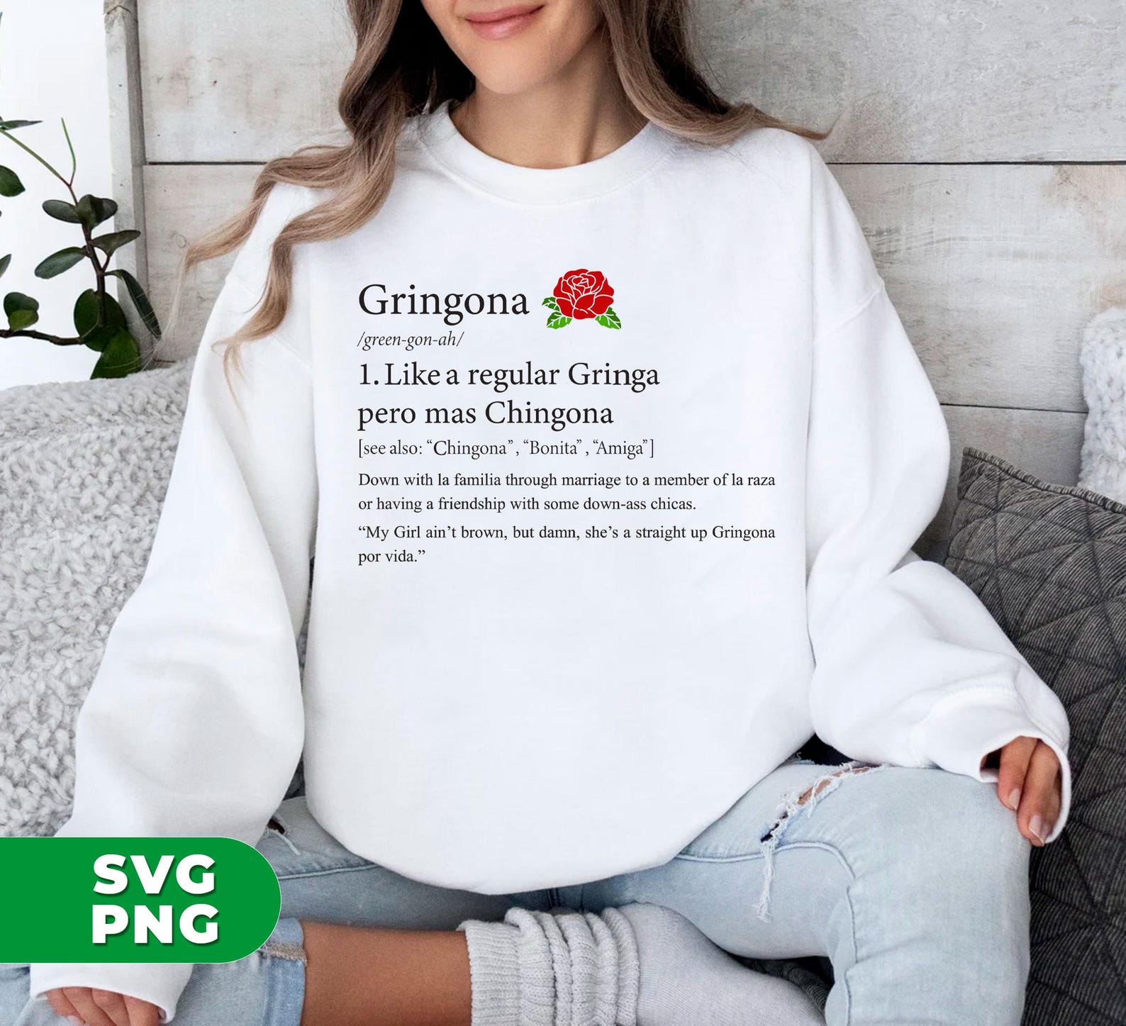 Gringona Svg, Definition of Gringona Svg, Gringa Mixed Chingona Svg ...