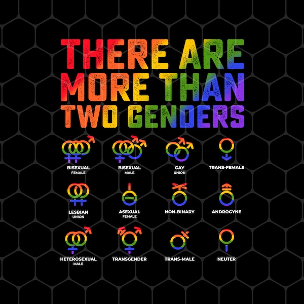 There Are More Than Two Genders Shirt - Etsy
