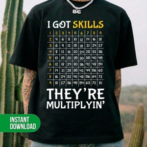 I Got Skills Svg, They're Multiplyin' Svg, Multiply in Math Svg ...