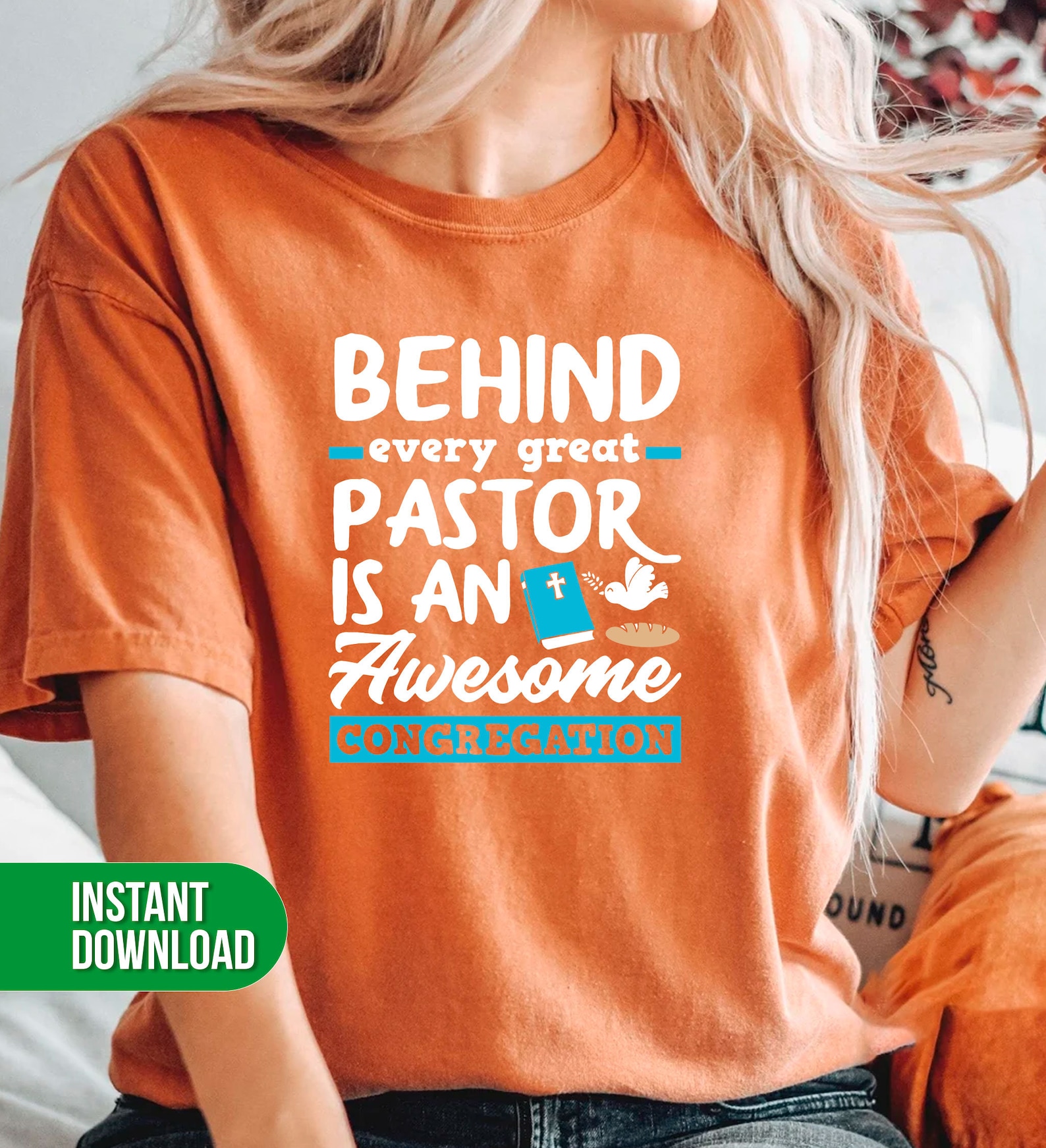 Behind Every Great Pastor is an Awesome SVG, SVG Congregation Love Png ...