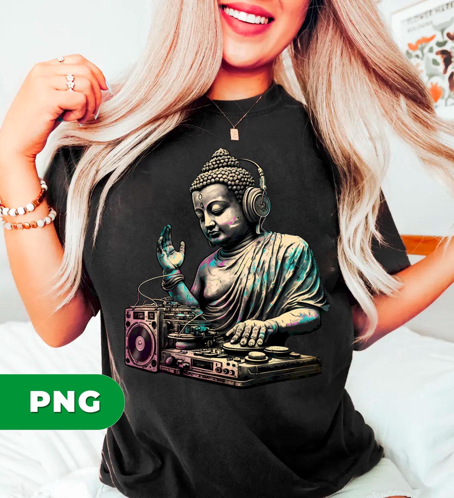 Buddha Gift Png, Best Buddha Png, Buddha Do DJ Png, Buddha is A DJ Png ...