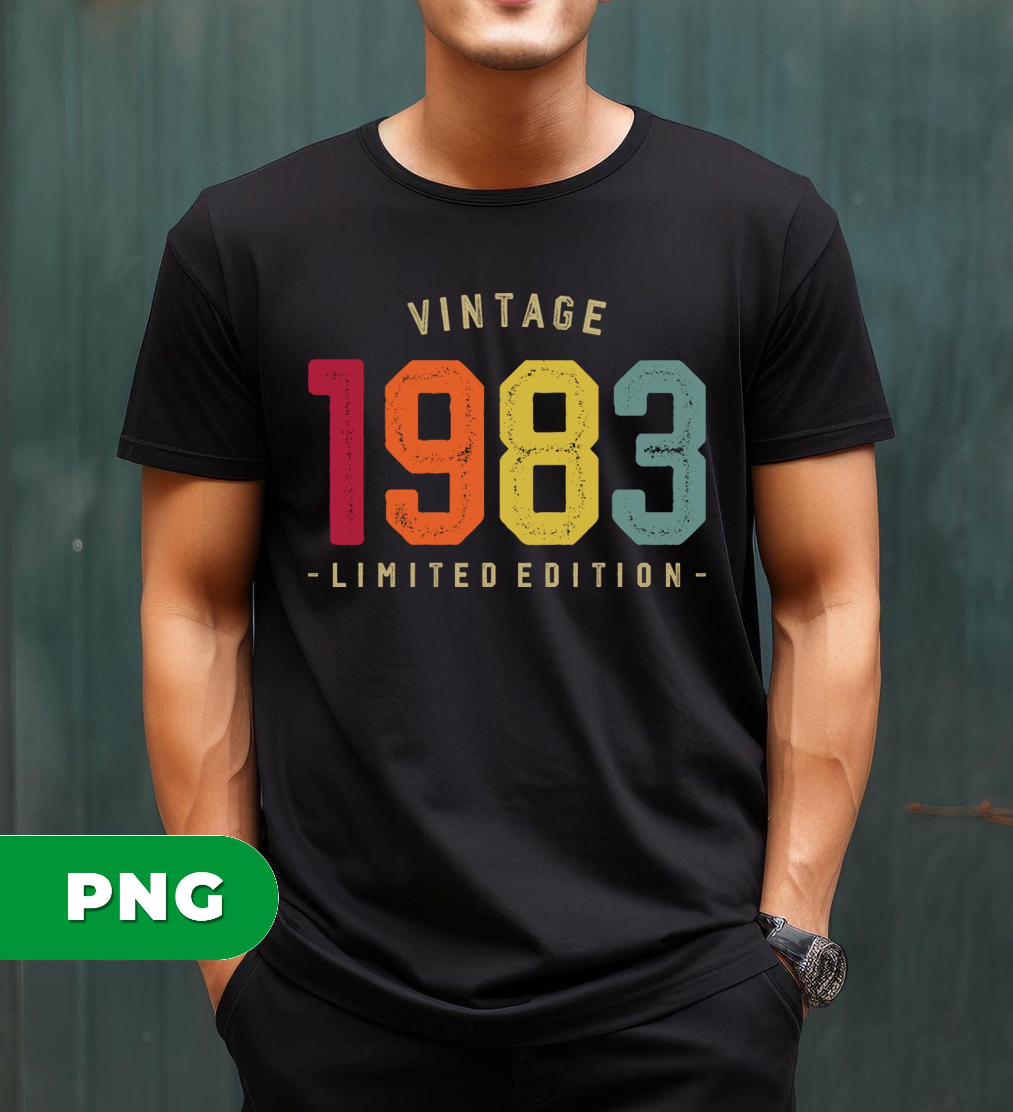 1983 Limited Edition, 1983 Gift, Vintage 1983 Gift Png, Born in 1983 ...
