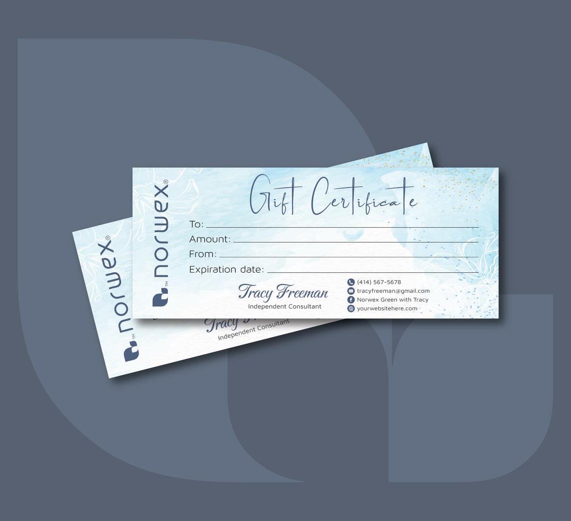 Norwex Marketing Bundle, Norwex Business Cards, Personalized Norwex ...