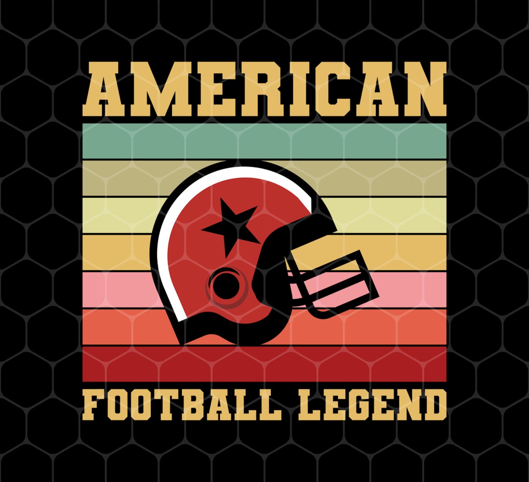 American Football Legend Png, Retro of Football Png, Love My Football ...