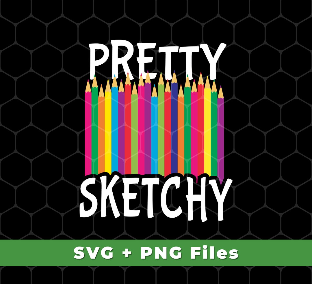 Pretty Sketchy Svg, Color Pencils Svg, Colorful Svg, Sketching Svg ...