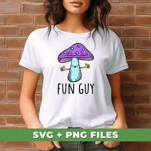 Fun Guy Svg, Funny Guy Svg, Funny Mushroom Svg, Psychology Mushroom Svg ...