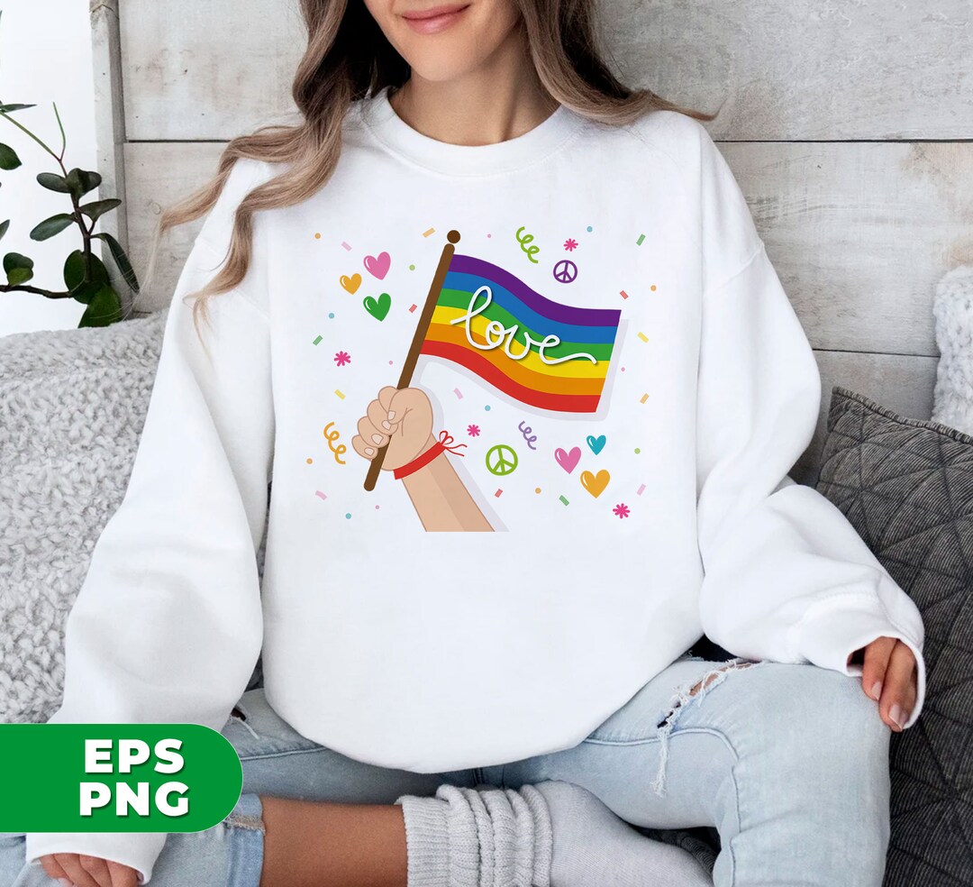 Pride Month, LGBT Gifts, LGBT Flag, Love and Peace, Lgbt Lover Gifts ...