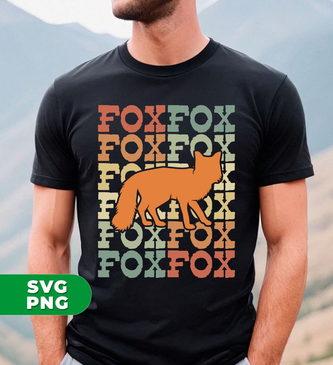 Fox Lover Svg, Retro Fox Svg, Fox Silhouette Svg, Fox Vintage Svg, Love ...