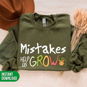 Mistakes Help Us Grow Svg, Mistake Design Svg, Grow Png, Be Grow Svg ...