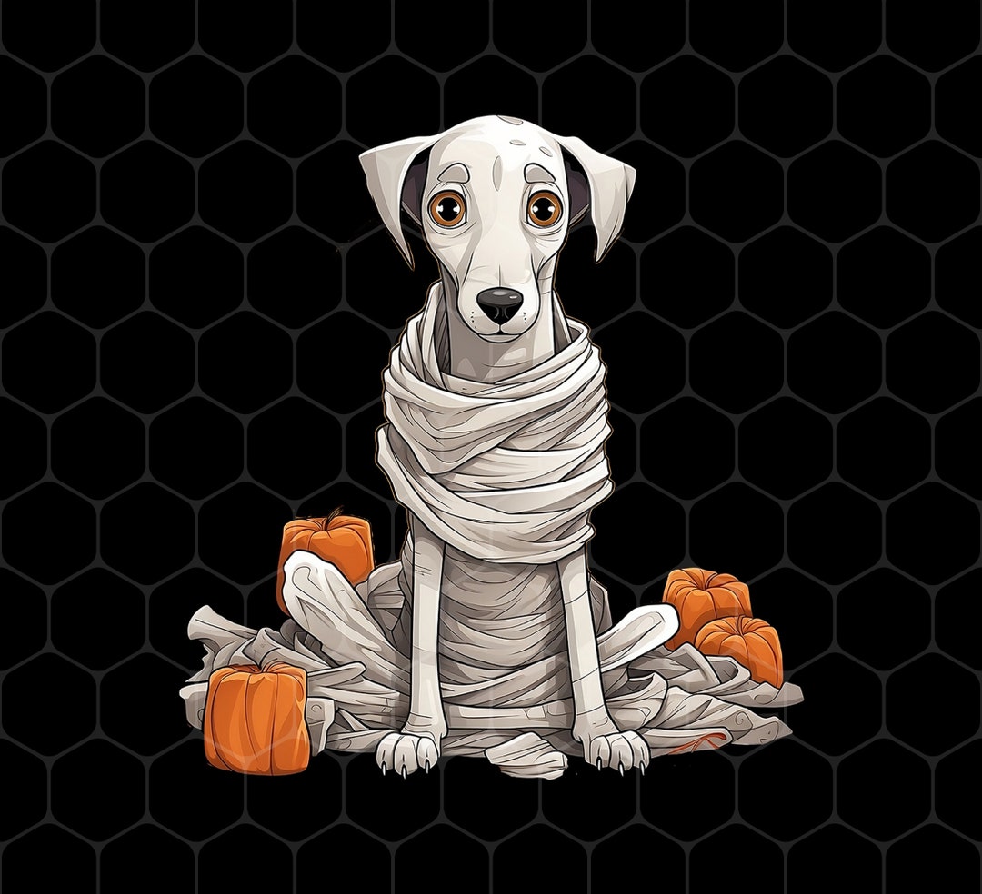 Cute Whippet Cosplay Mummy Png, Cute Mummy Png, Happy Halloween Png ...