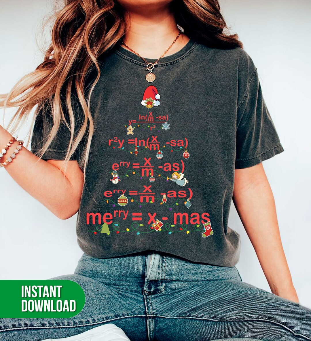 Christmas Math Svg, Math Tree Svg, Trendy Christmas Svg, Love Math Love ...