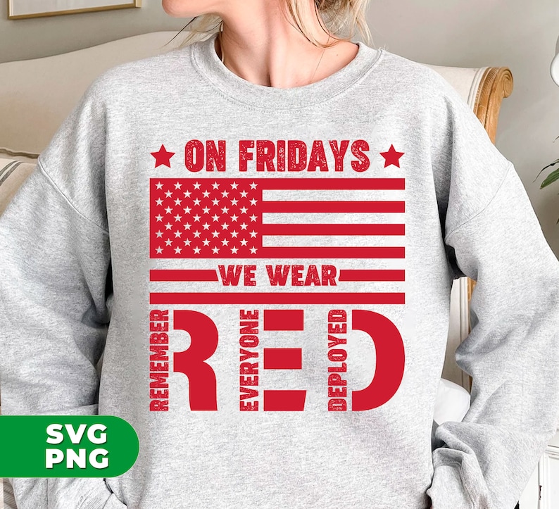 On Fridays We Wear Red, Military Supportive, Red Friday, American ...