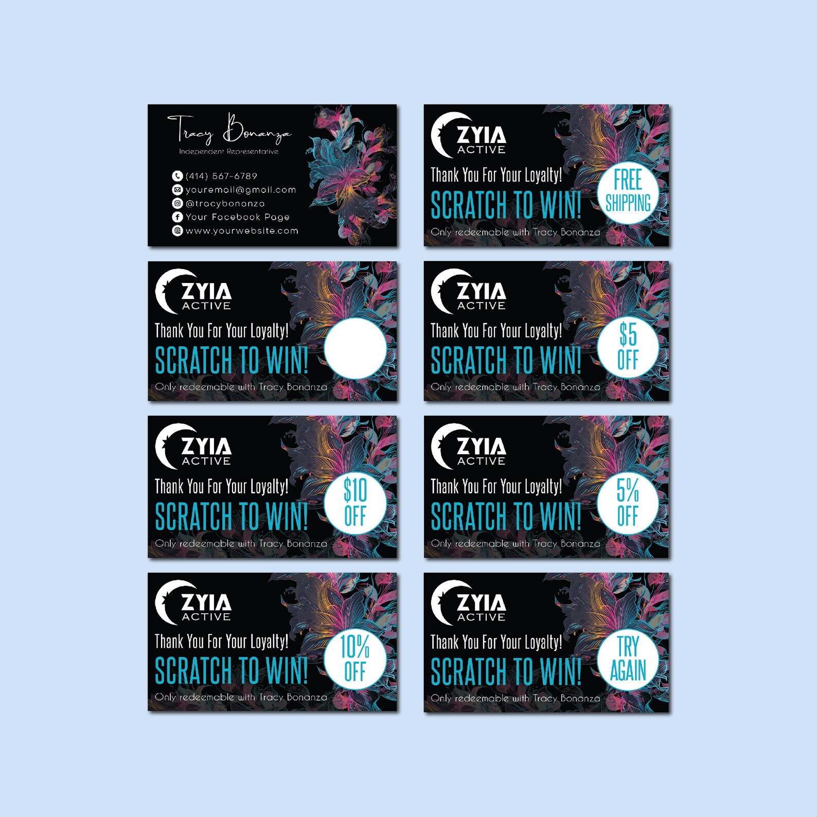 Personalized Zyia Package, Zyia Marketing Bundle, Zyia Marketing Full ...
