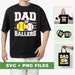Baseball Sport Svg, Dad of Ballers Svg, Retro Baseball Player Svg, Love ...