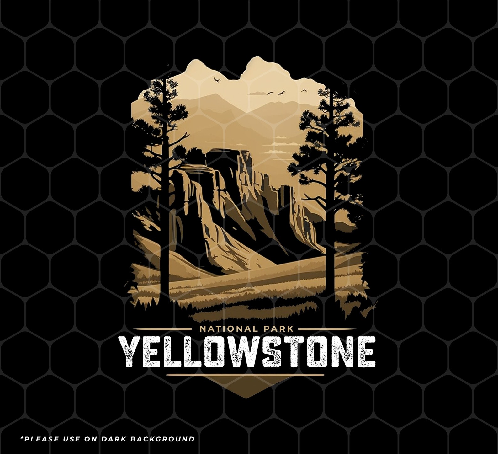 National Park Png Yellowstone Gift Png Yellowstone National - Etsy