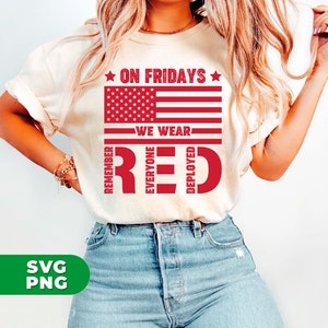 On Fridays We Wear Red, Military Supportive, Red Friday, American ...