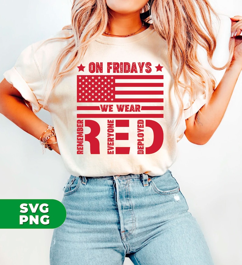On Fridays We Wear Red, Military Supportive, Red Friday, American ...