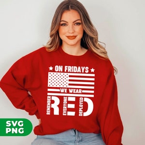 On Fridays We Wear Red, Military Supportive, Red Friday, American ...