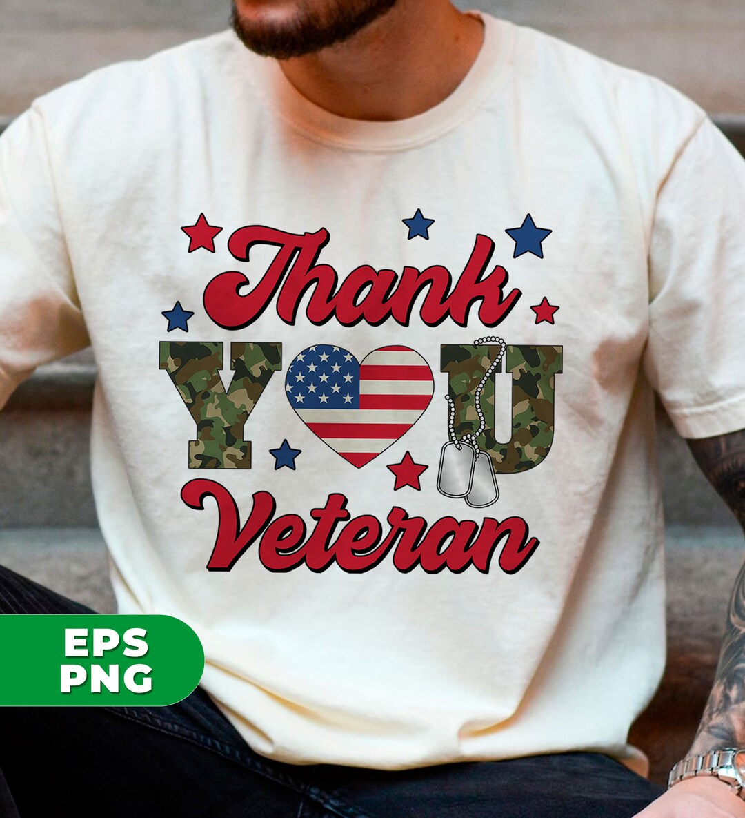 Thank You Veteran, Army Gift, Veteran Gift, America Veteran, American ...