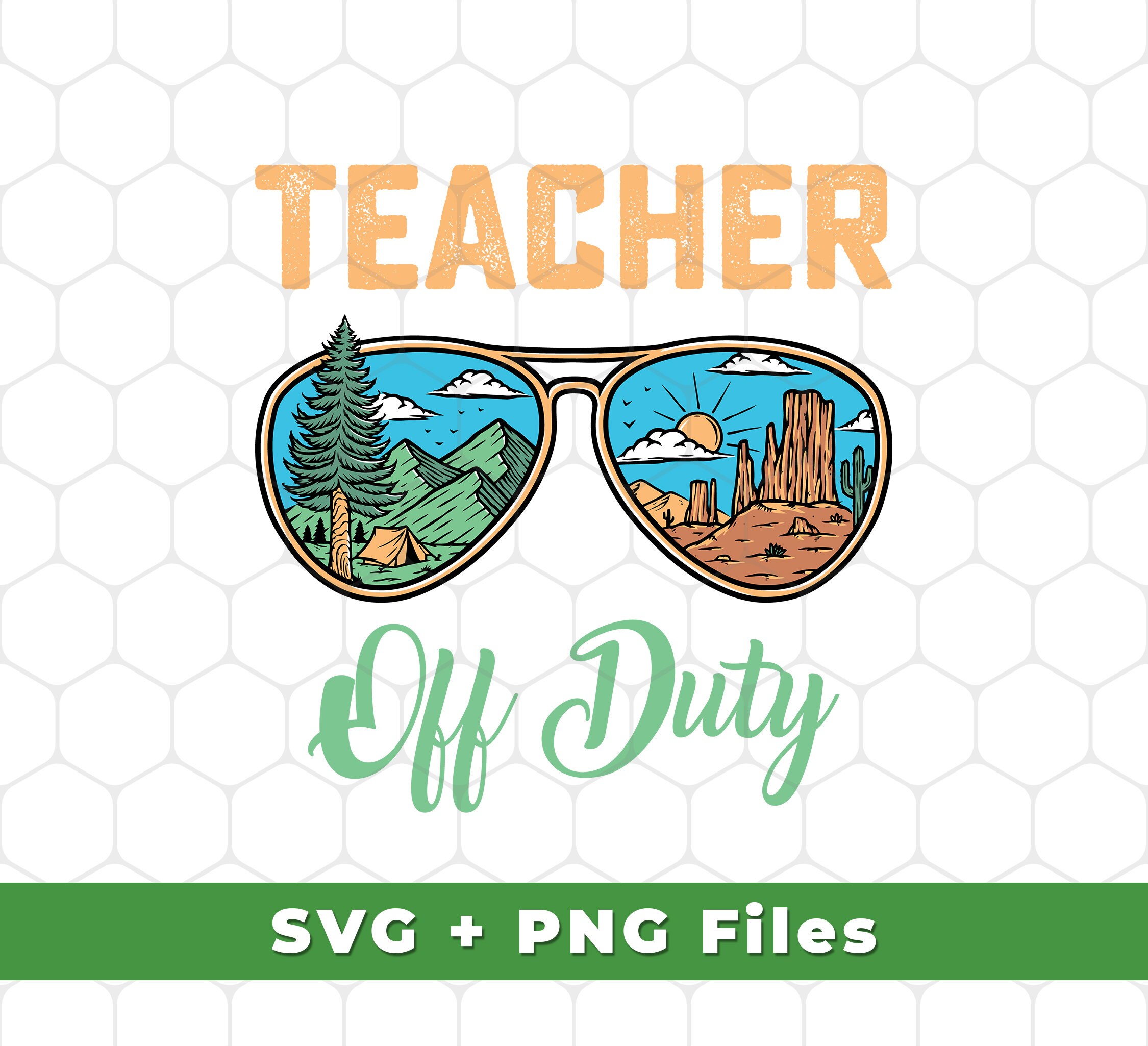 Teacher off Duty Svg Landscape Svg Teacher Lover Svg - Etsy