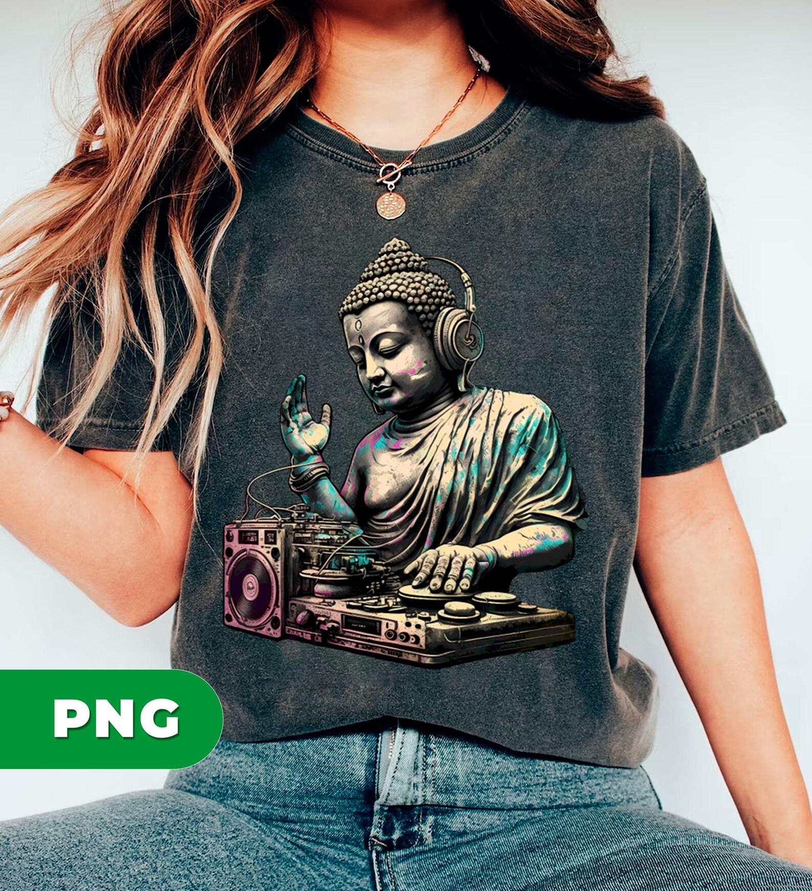 Buddha Gift Png, Best Buddha Png, Buddha Do DJ Png, Buddha is A DJ Png ...