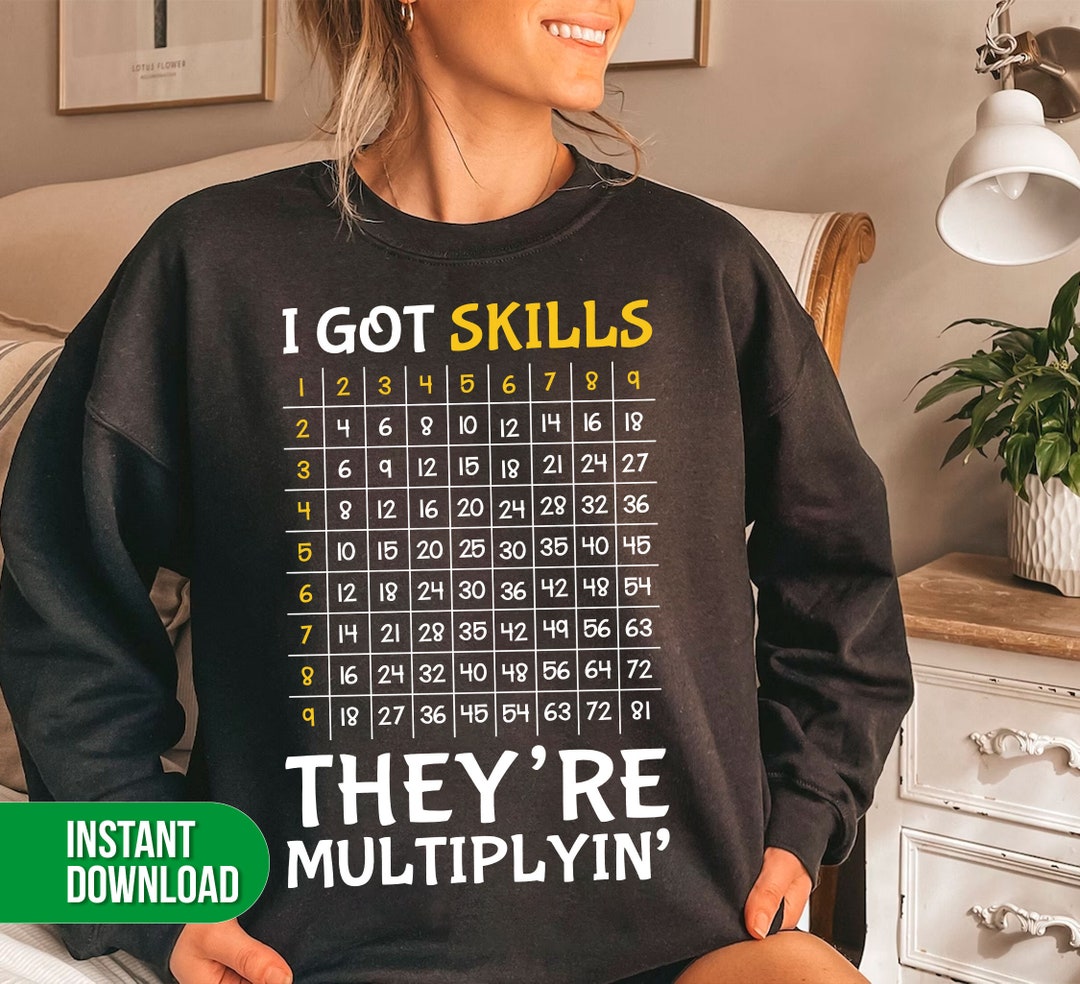 I Got Skills Svg, They're Multiplyin' Svg, Multiply in Math Svg ...