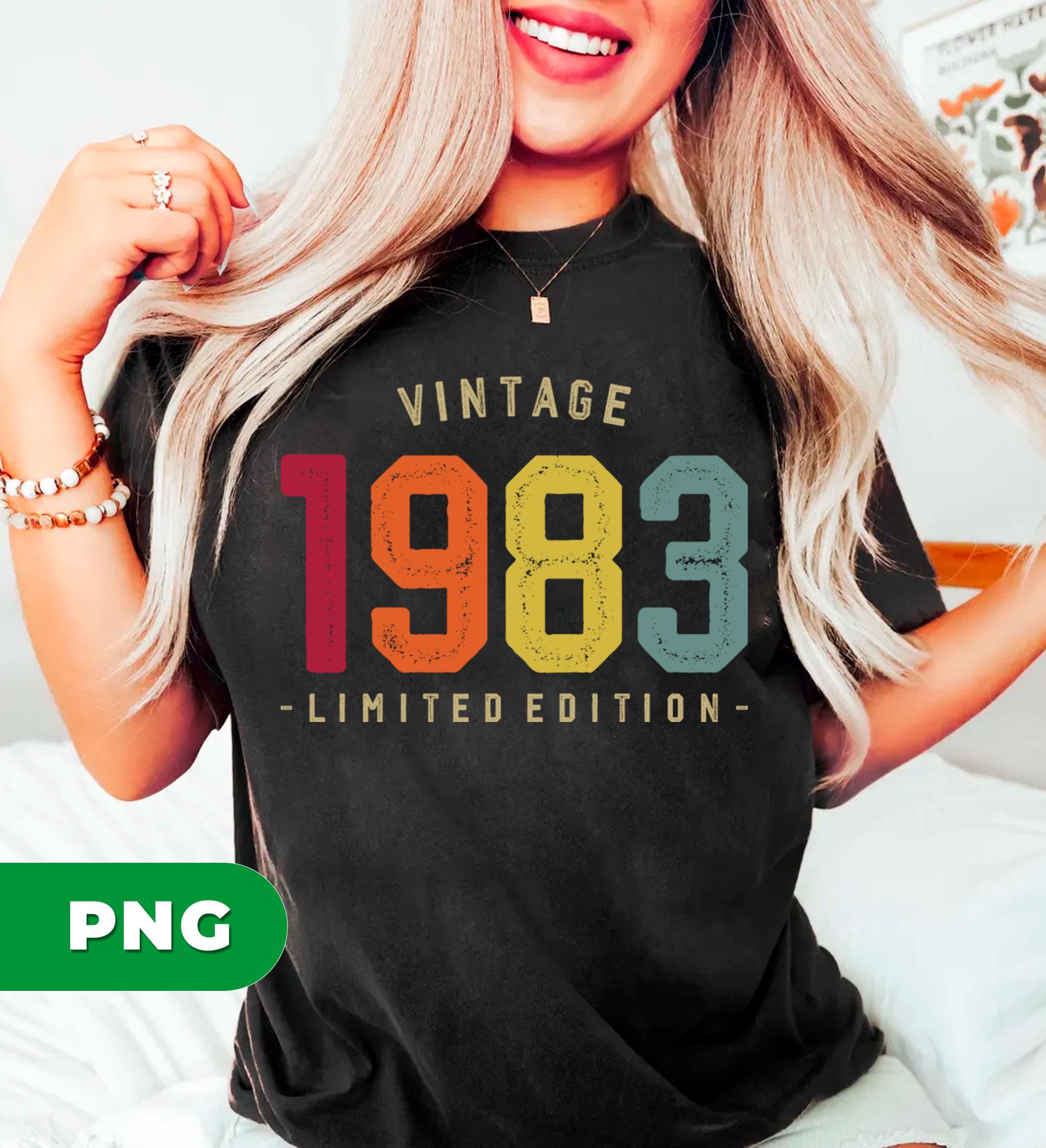1983 Limited Edition, 1983 Gift, Vintage 1983 Gift Png, Born in 1983 ...
