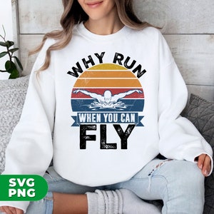 Swimming Like A Bird Fly Under the Water Png, Why Run When You Can Fly ...