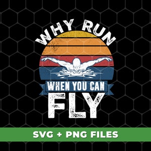 Swimming Like A Bird Fly Under the Water Png, Why Run When You Can Fly ...