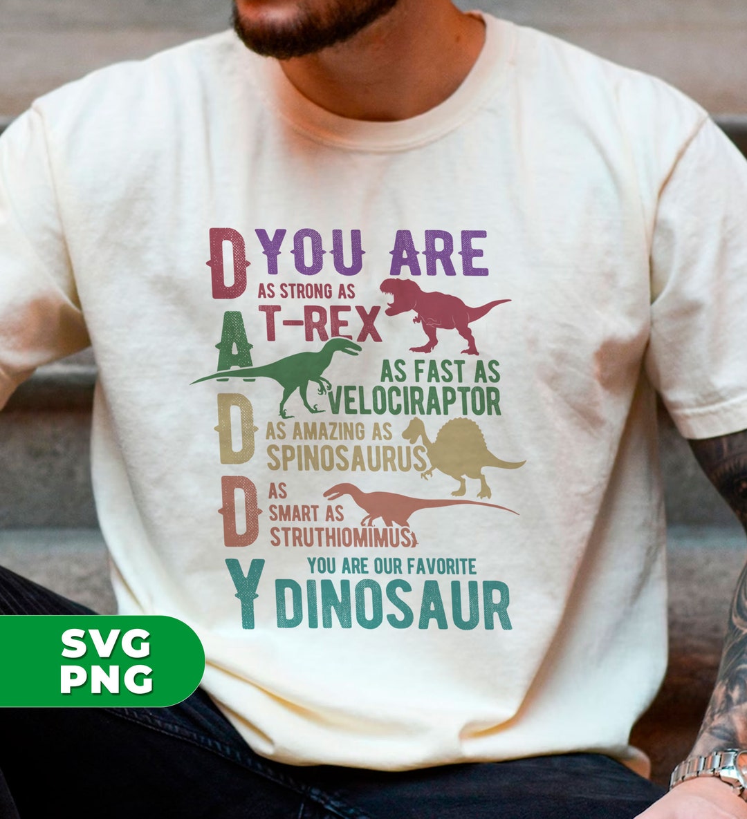 Daddy Lover, Retro Dad Gift, Father's Day Gift, Love Father, T-rex ...