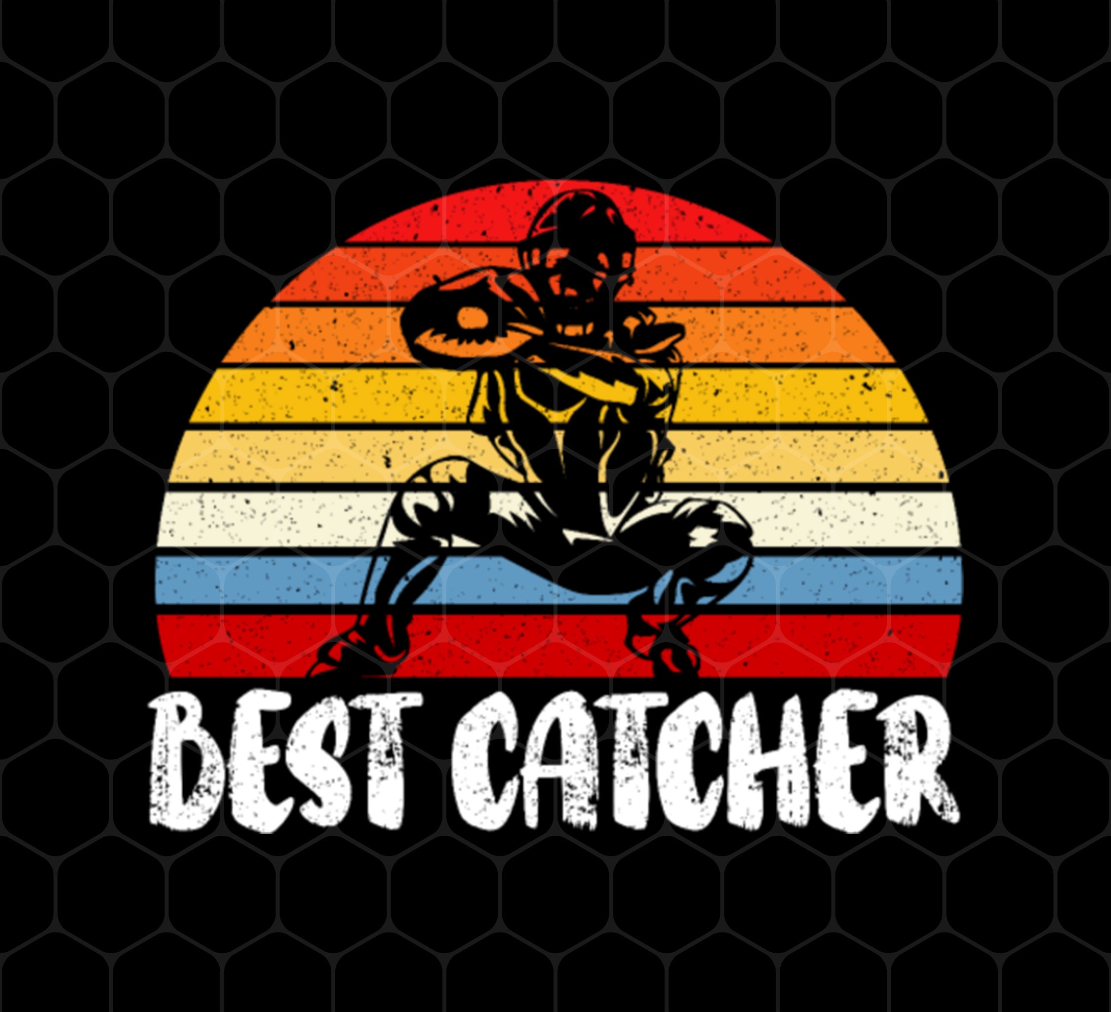 Baseball Catcher Png, Catcher Gift Png, Retro Catcher Gift Png, Love ...