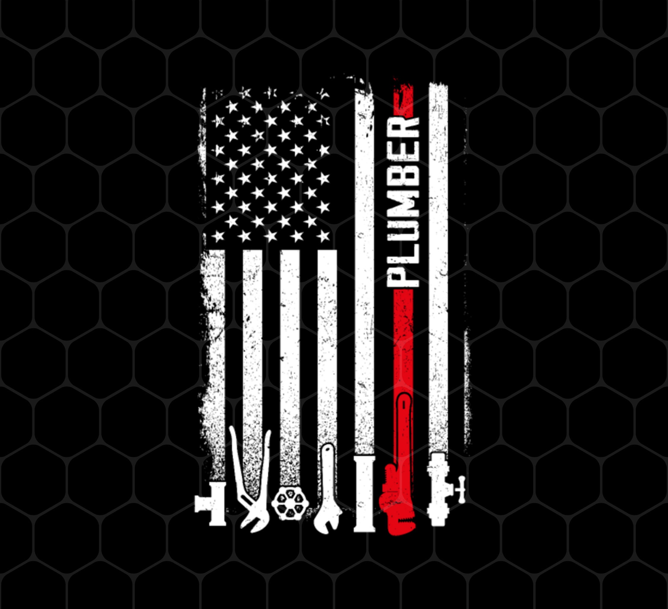 Plumber Gift Lover Png, American Flag Png, My Plumber Png, American ...
