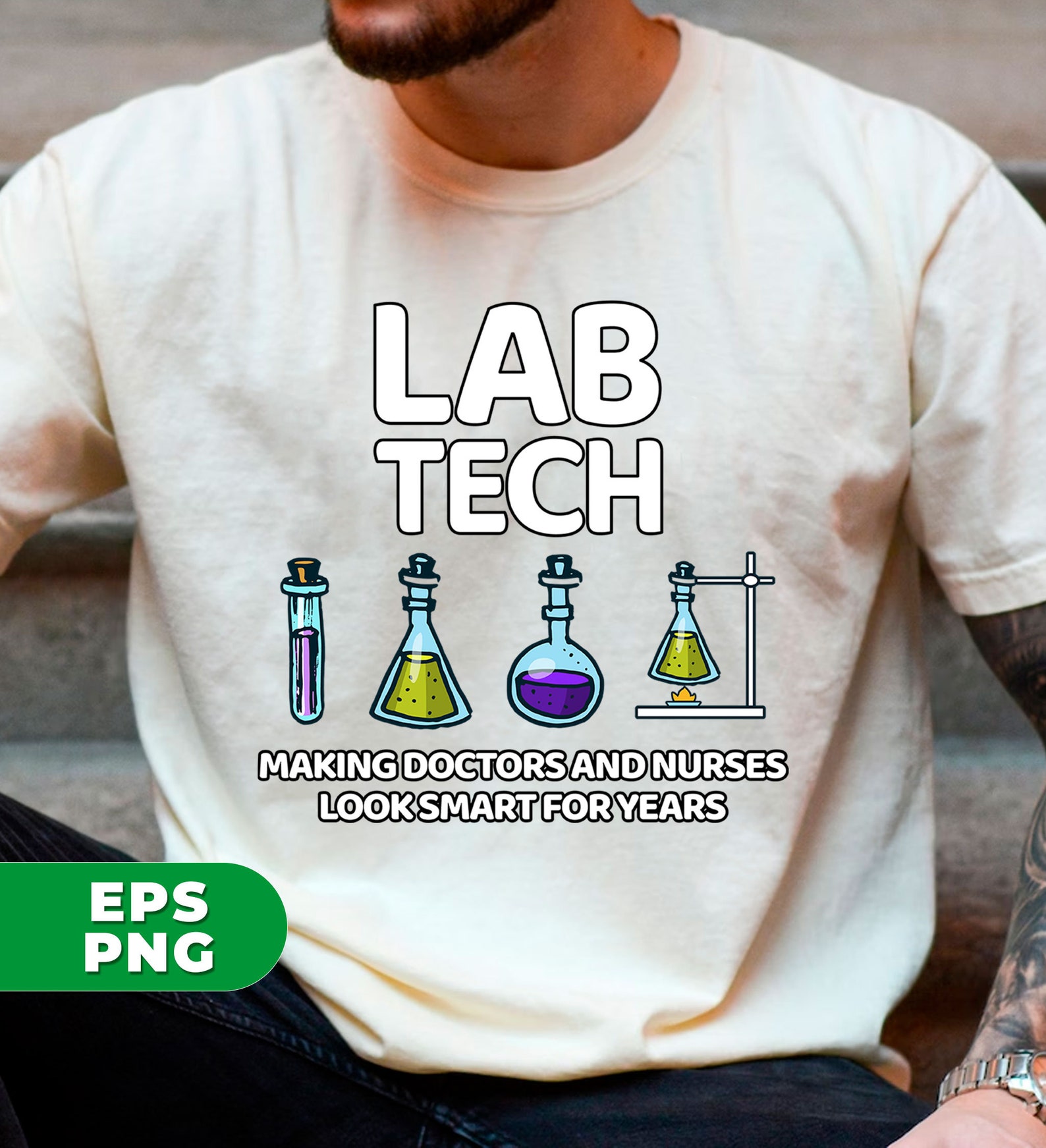 Lab Tech Laboratory Gift Png, Funny Lab Tech Gift Png, Making Doctors ...