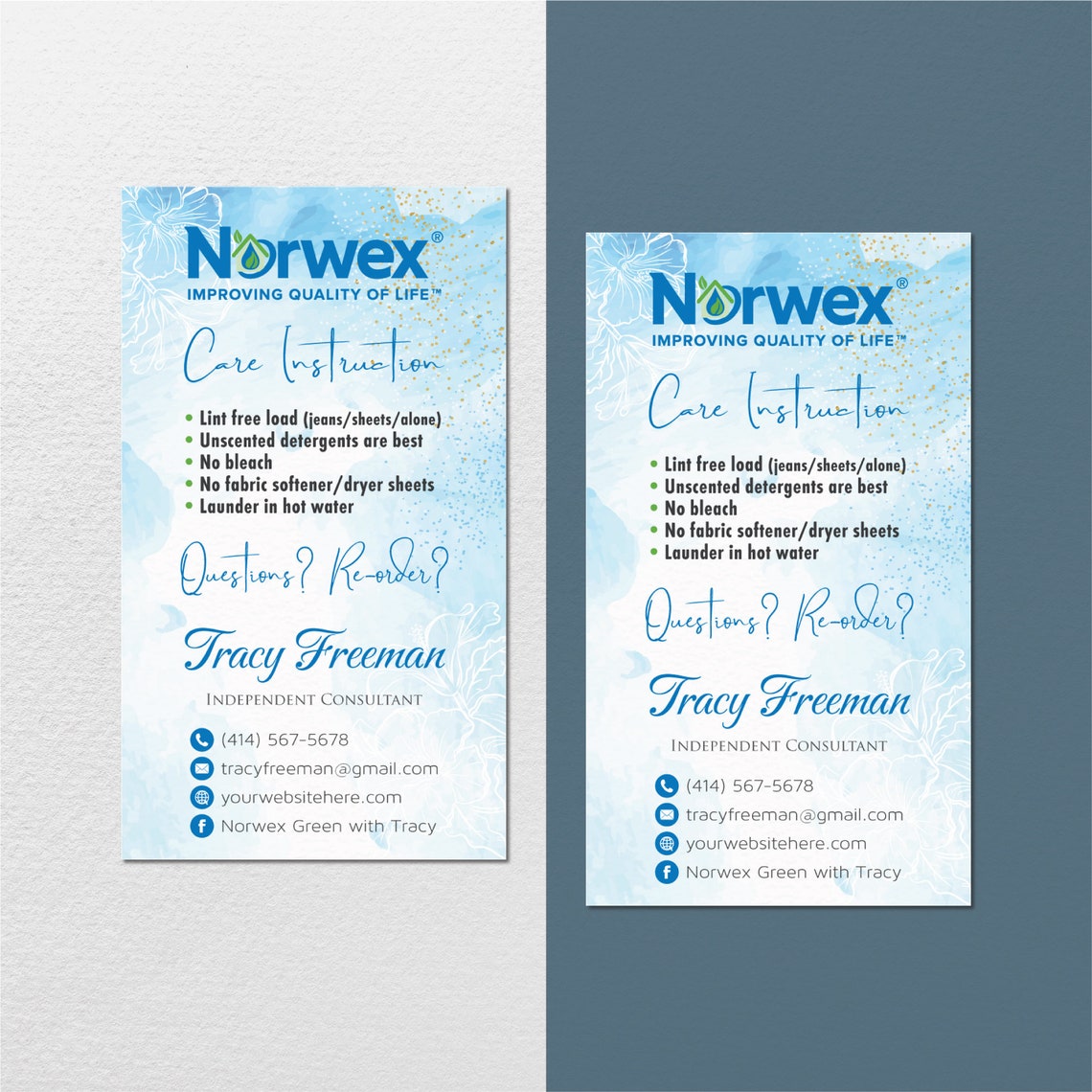 Norwex Marketing Bundle Norwex Business Cards Personalized - Etsy