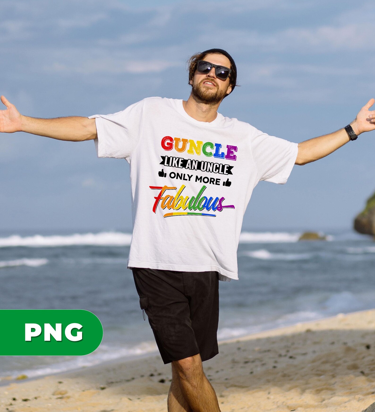 Guncle Like an Uncle Png, Only More Fabulous Png, Lgbt Pride Png ...