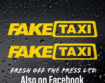 Fake Taxi Stickers | Etsy UK