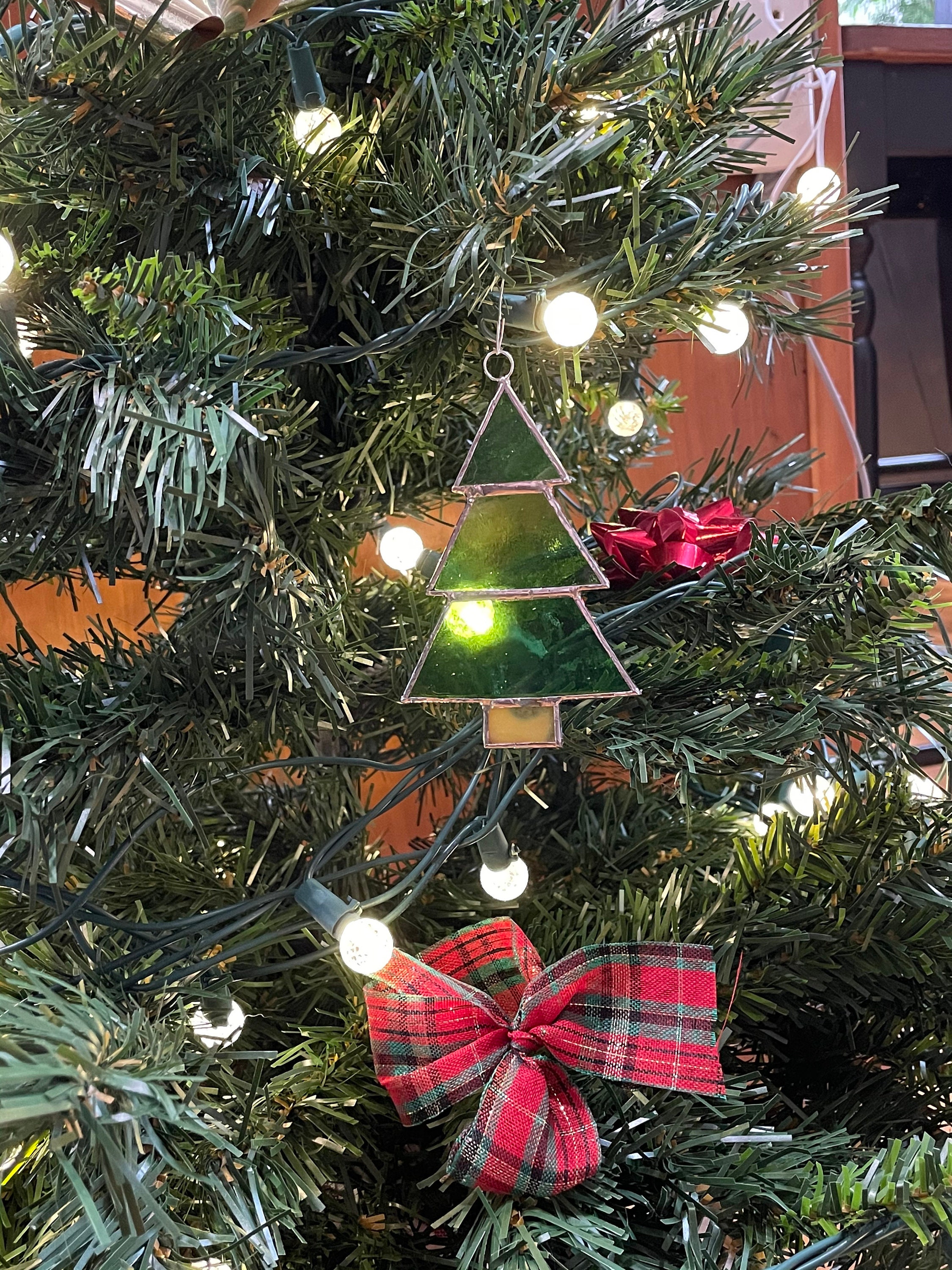 Christmas Tree Stained Glass - Etsy